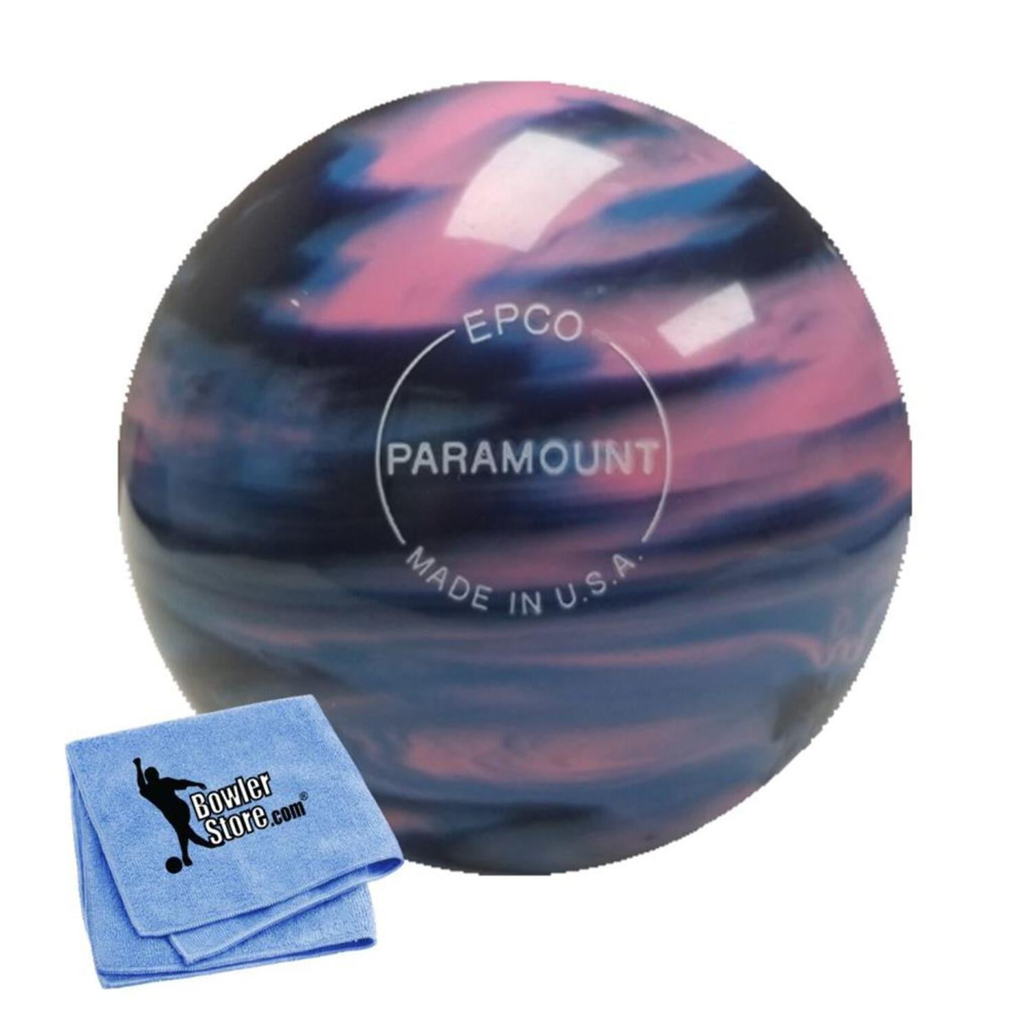 EPCO Duckpin Bowling Ball- Marbleized - Navy, Light Blue Pink (4 3/4 ...