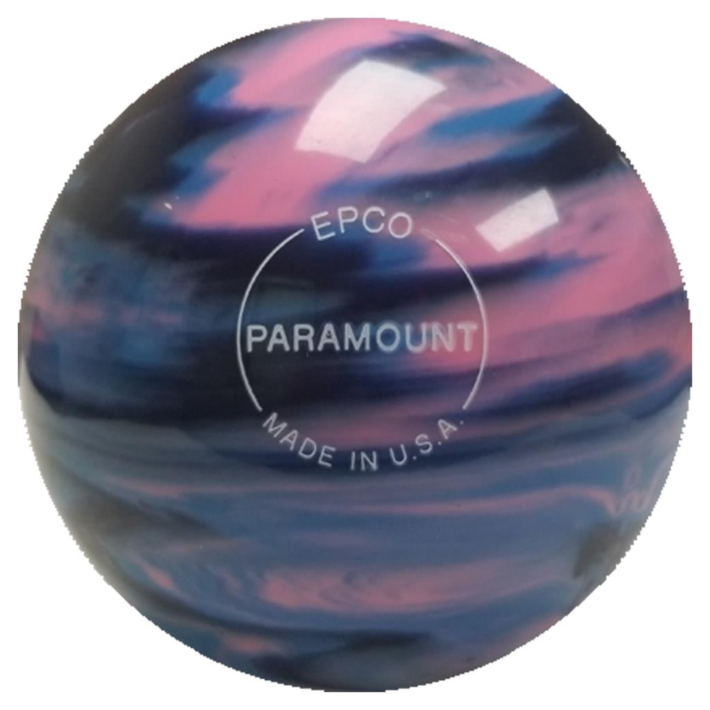 EPCO Duckpin Bowling Ball- Marbleized - Navy, Light Blue & Pink (5 inch ...