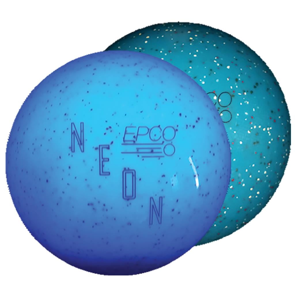 EPCO Duckpin Bowling Ball- Neon Speckled - Blue (4 3/4 inch- 3lbs. 8 oz ...