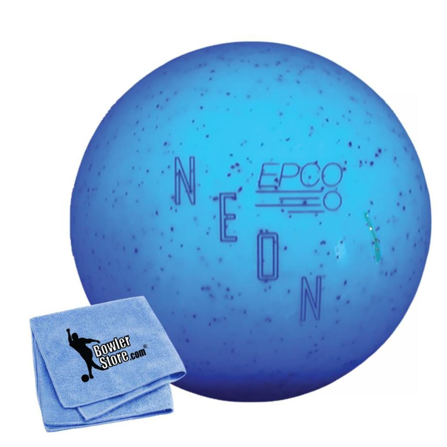 EPCO Duckpin Bowling Ball- Neon Speckled - Blue (5 inch- 3lbs. 8 oz.) 1 ...