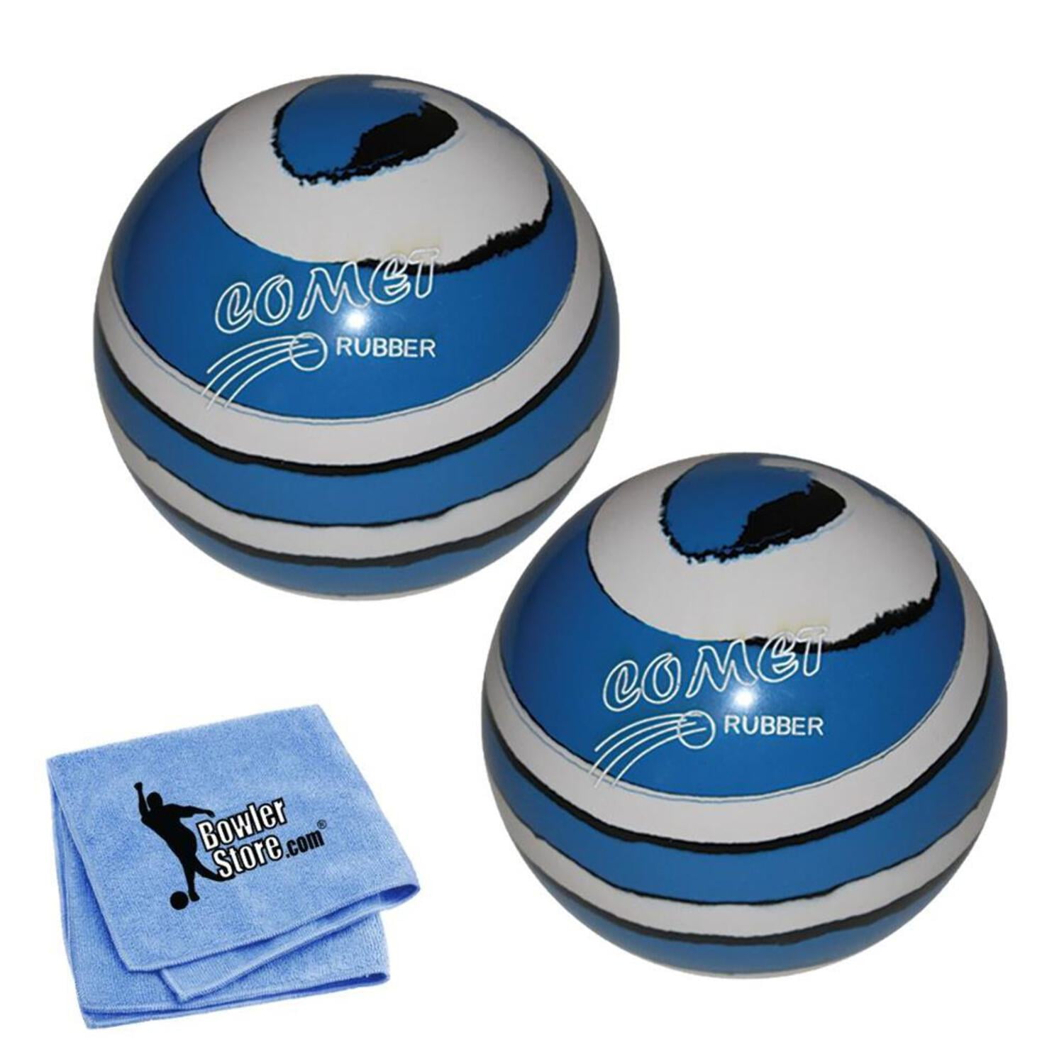 EPCO Duckpin Bowling Balls- Comet Rubber - Royal with White Black (4 7/ ...