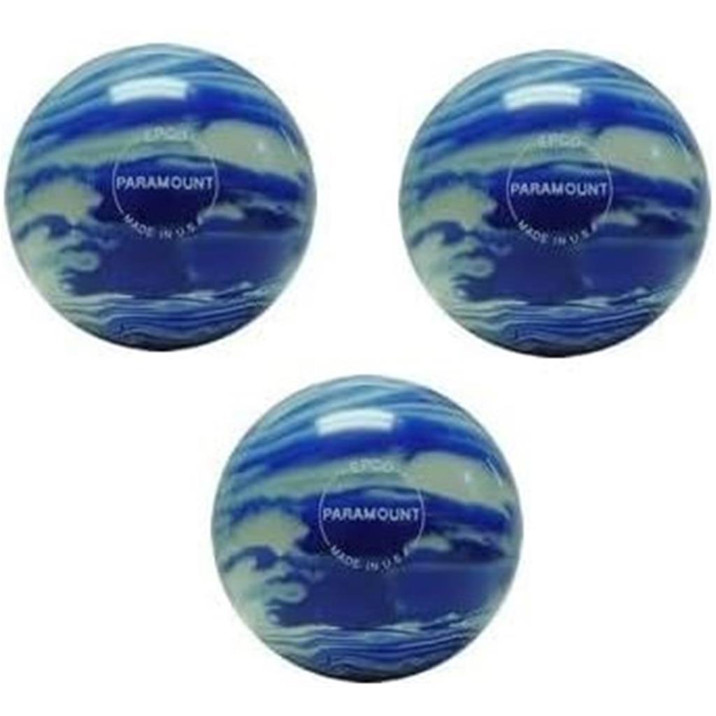 EPCO Duckpin Bowling Balls - Marbleized - Blue & White (5 inch- 3lbs. 8 ...
