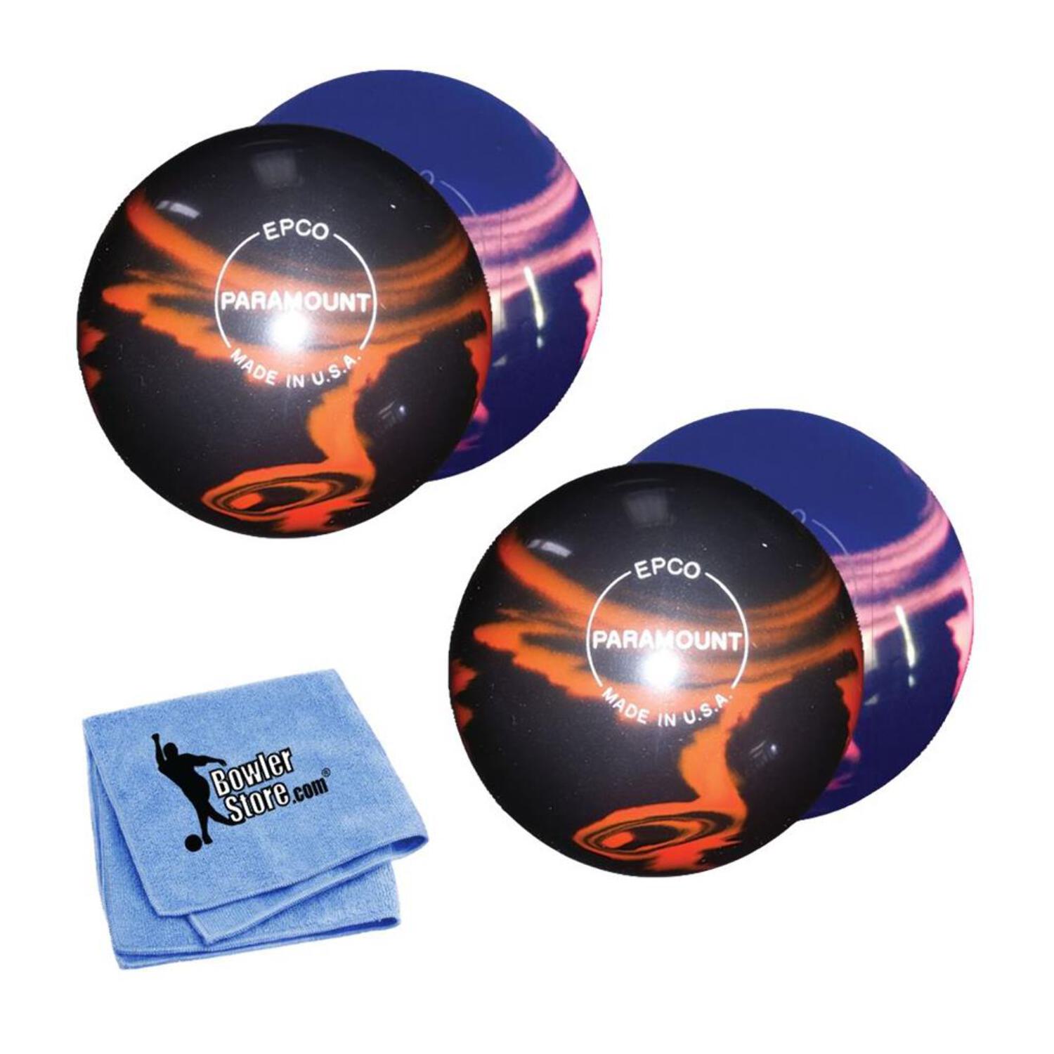 EPCO Duckpin Bowling Balls- Marbleized Glow - Red Black (4 7/8 inch ...