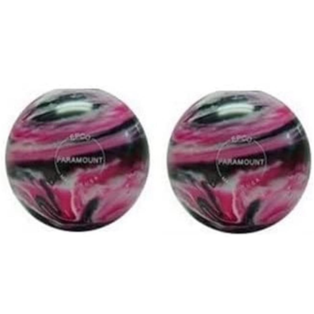 EPCO Duckpin Bowling Balls- Marbleized - Magenta, Black & White 4 7/8 ...
