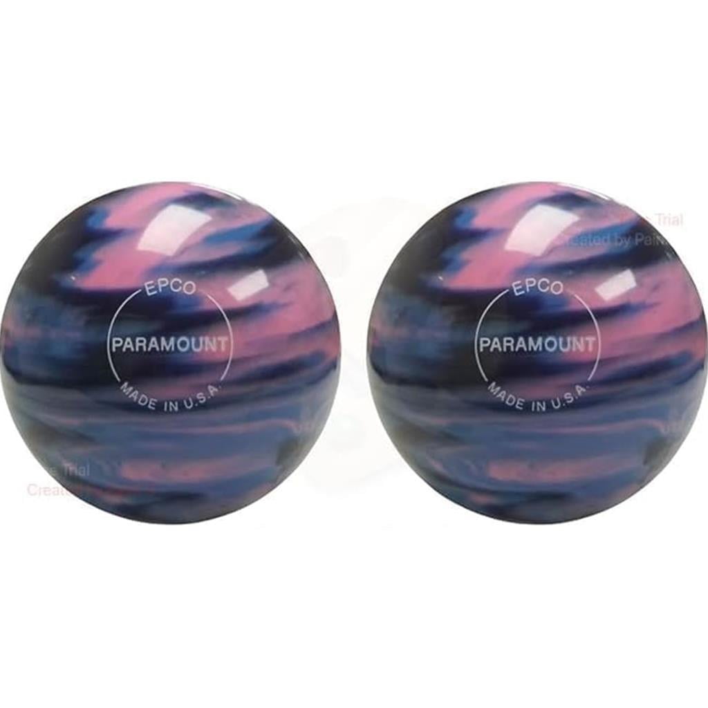 EPCO Duckpin Bowling Balls- Marbleized - Navy, Light Blue & Pink (4 3/4 ...