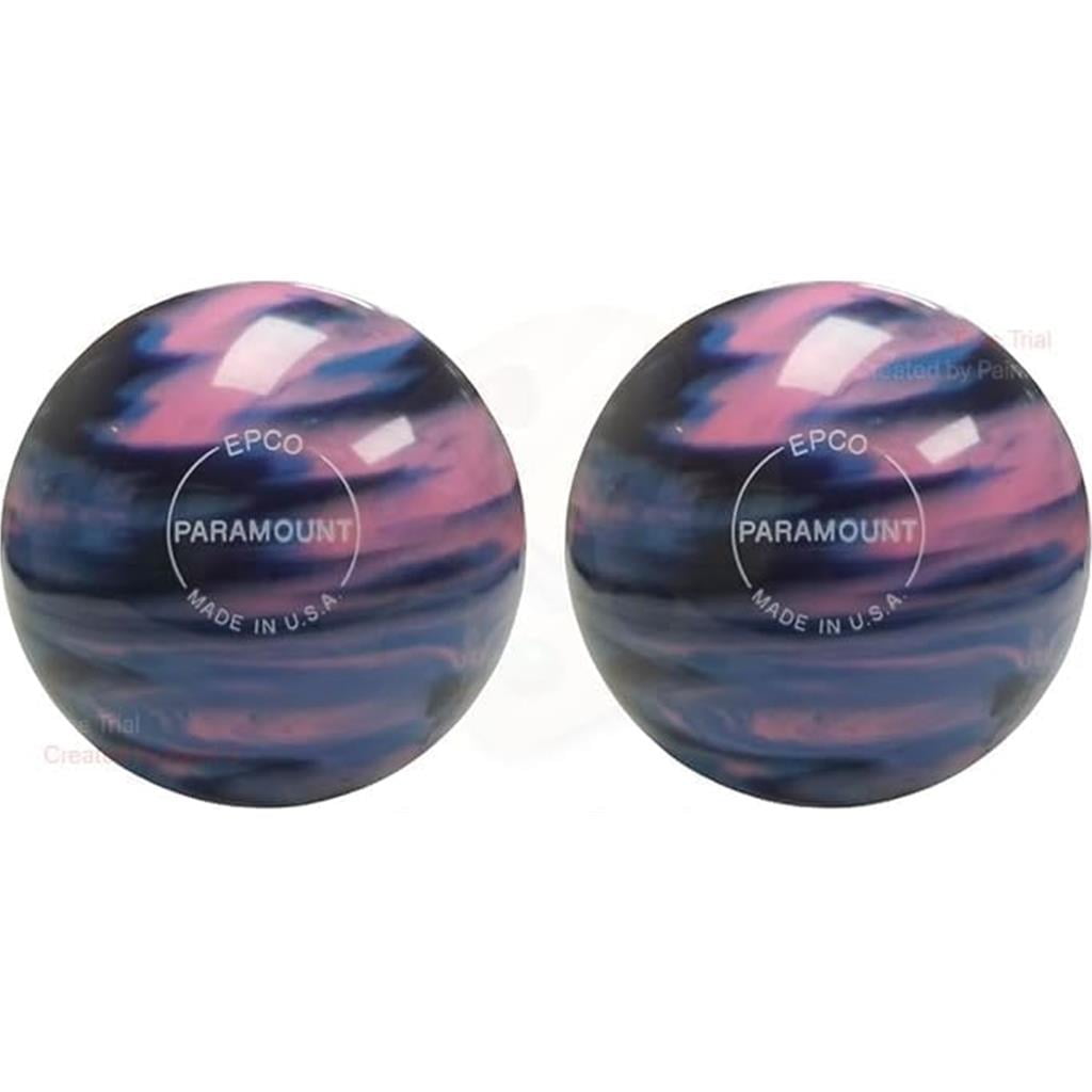 EPCO Duckpin Bowling Balls- Marbleized - Navy, Light Blue & Pink 4 7/8 ...