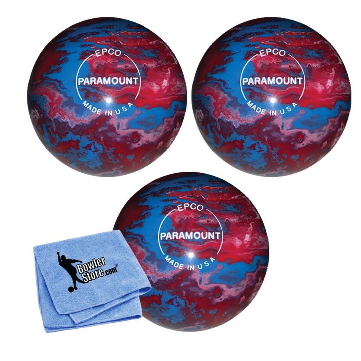 EPCO Duckpin Bowling Balls - Marbleized - Royal, Red White (4 7/8 inch ...