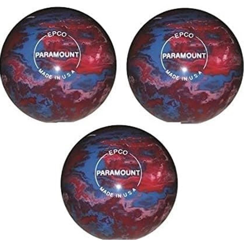 EPCO Duckpin Bowling Balls - Marbleized - Royal, Red & White (4 7/8 ...