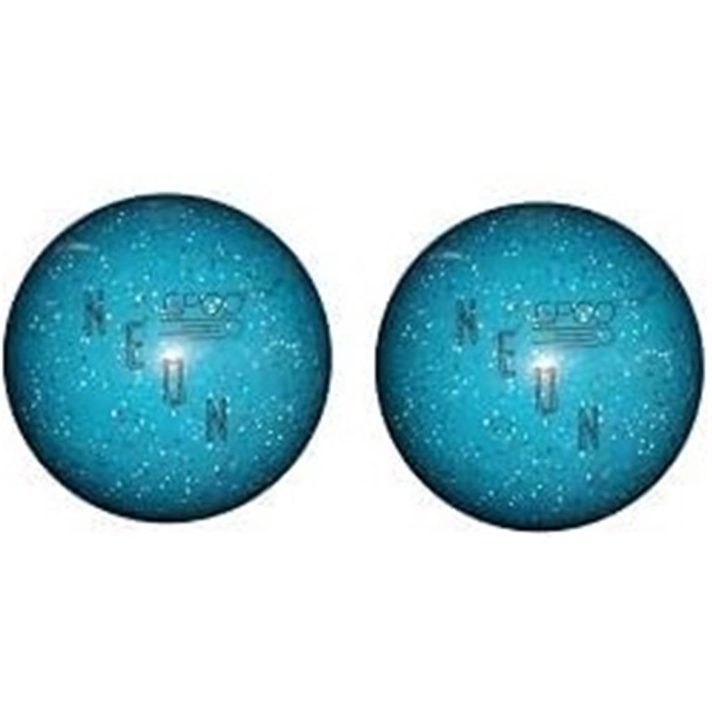 EPCO Duckpin Bowling Balls- Neon Speckled - Blue (4 3/4 inch- 3lbs. 10 ...