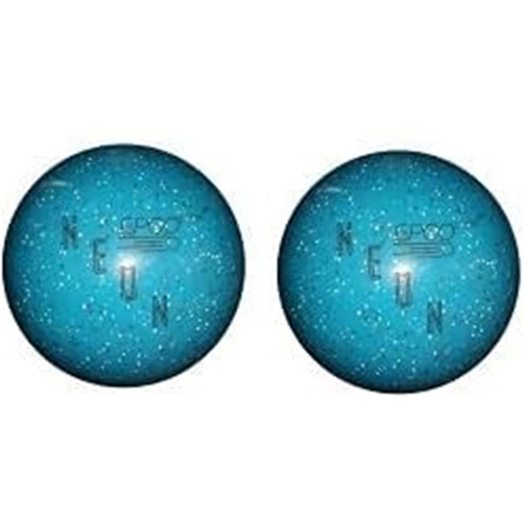 EPCO Duckpin Bowling Balls- Neon Speckled - Blue (4 3/4 inch- 3lbs. 8 ...
