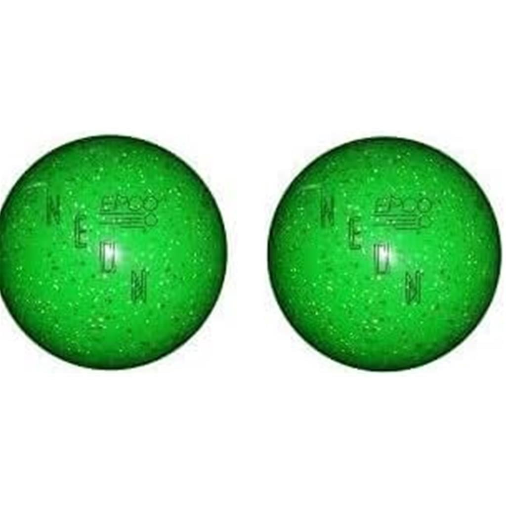 EPCO Duckpin Bowling Balls- Neon Speckled - Green (4 3/4 inch- 3lbs. 10 ...