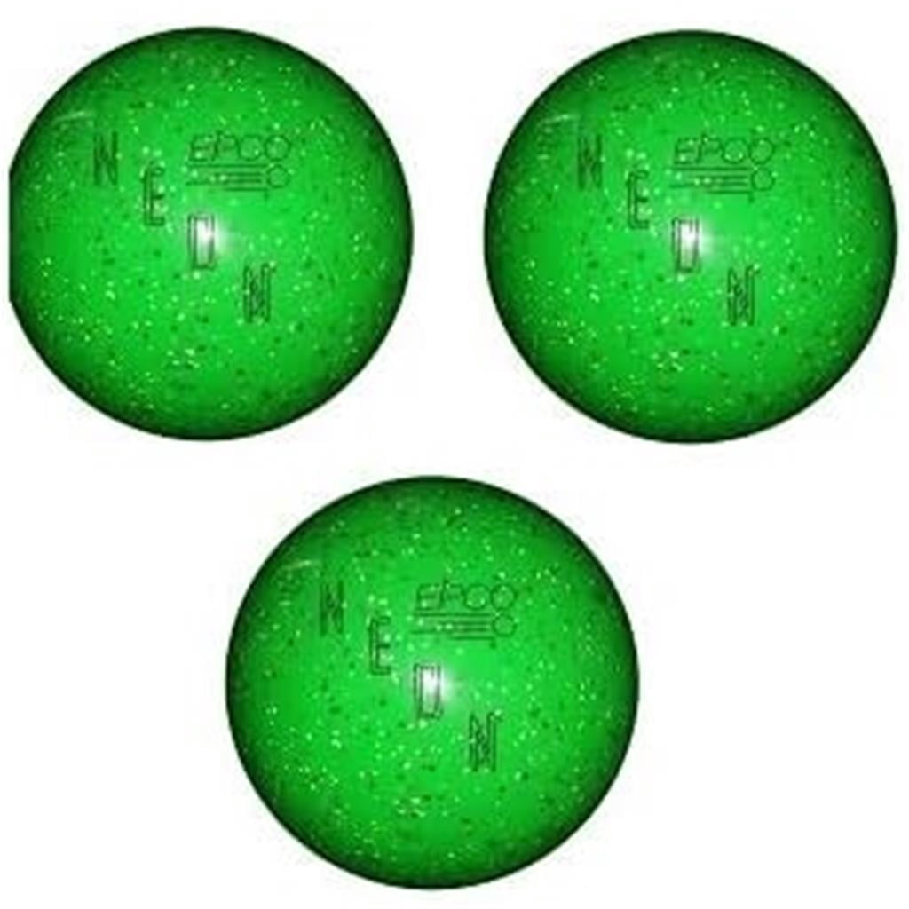 EPCO Duckpin Bowling Balls - Neon Speckled - Green (4 7/8 inch- 3lbs ...