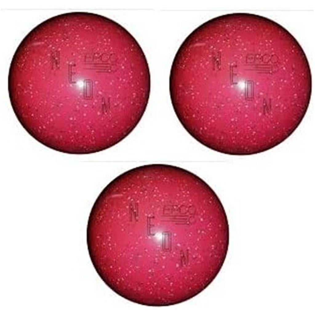 EPCO Duckpin Bowling Balls - Neon Speckled - Magenta (5 inch- 3lbs. 10 ...