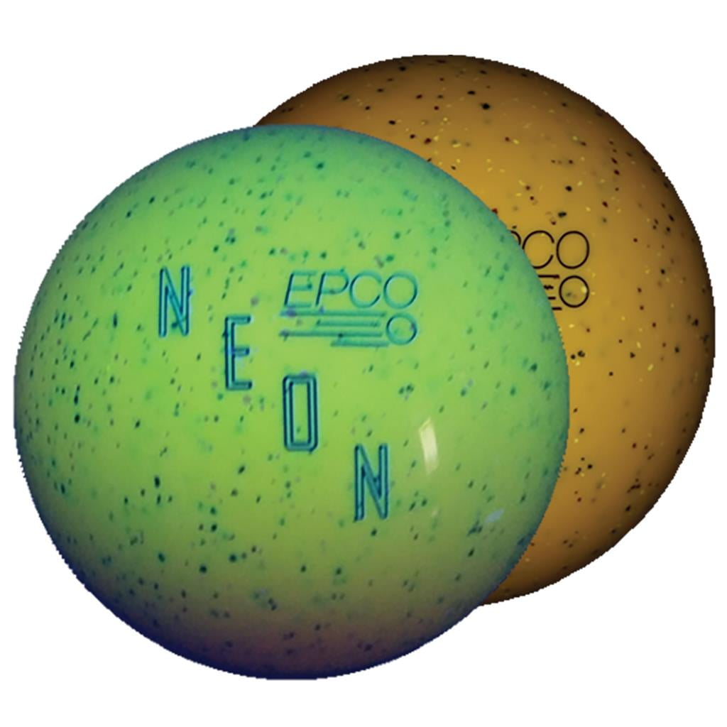 EPCO Duckpin Bowling Balls- Neon Speckled - Yellow (4 3/4 inch- 3lbs. 6 ...