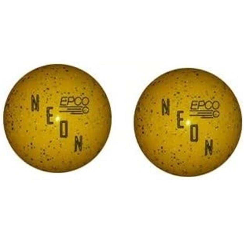 EPCO Duckpin Bowling Balls- Neon Speckled - Yellow (5 inch- 3lbs. 10 oz ...