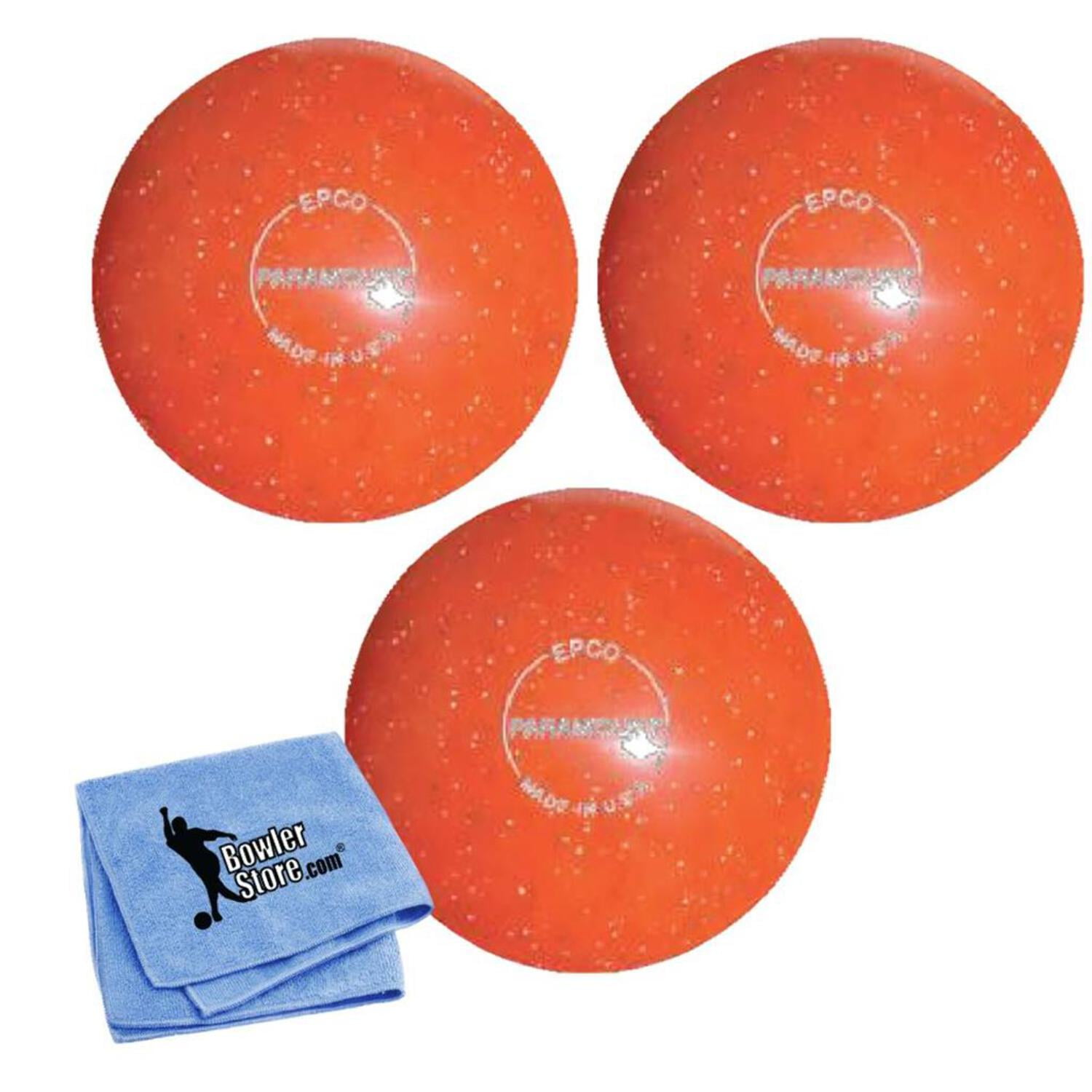 EPCO Duckpin Bowling Balls - Speckled House Ball - Orange (5 inch- 3lbs ...