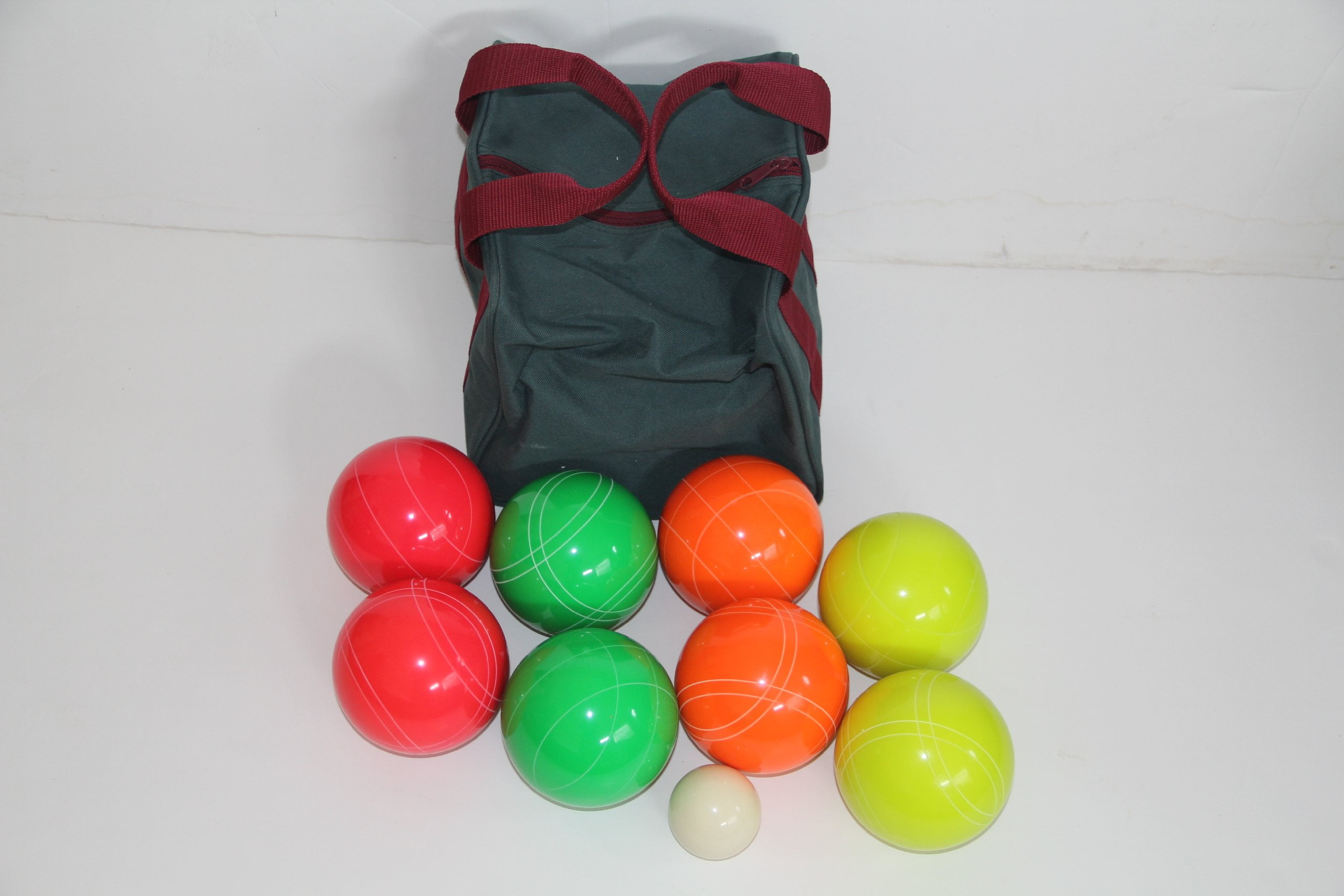 EPCO GLO Tournament Set with Stripes - 110mm Green, Red, Yellow, Orange ...