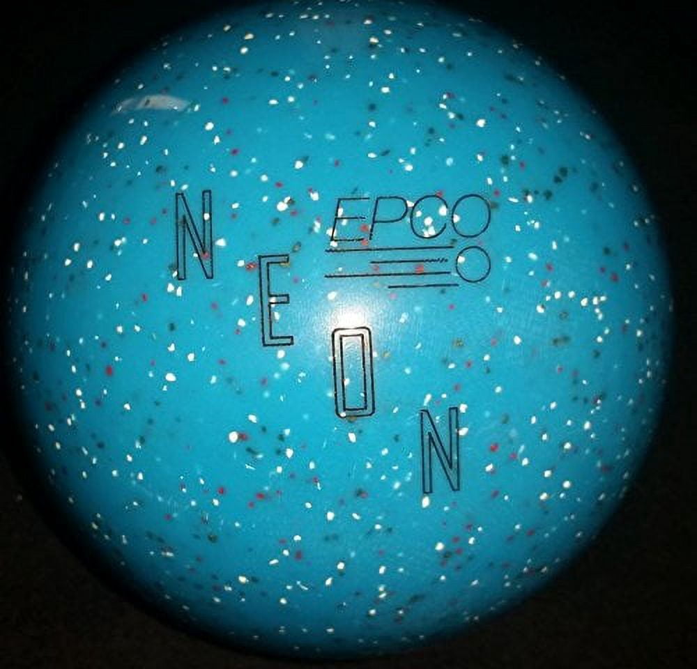 EPCO Neon Candlepin Bowling Ball- Neon Blue Single Ball (Size:4 1/2 ...