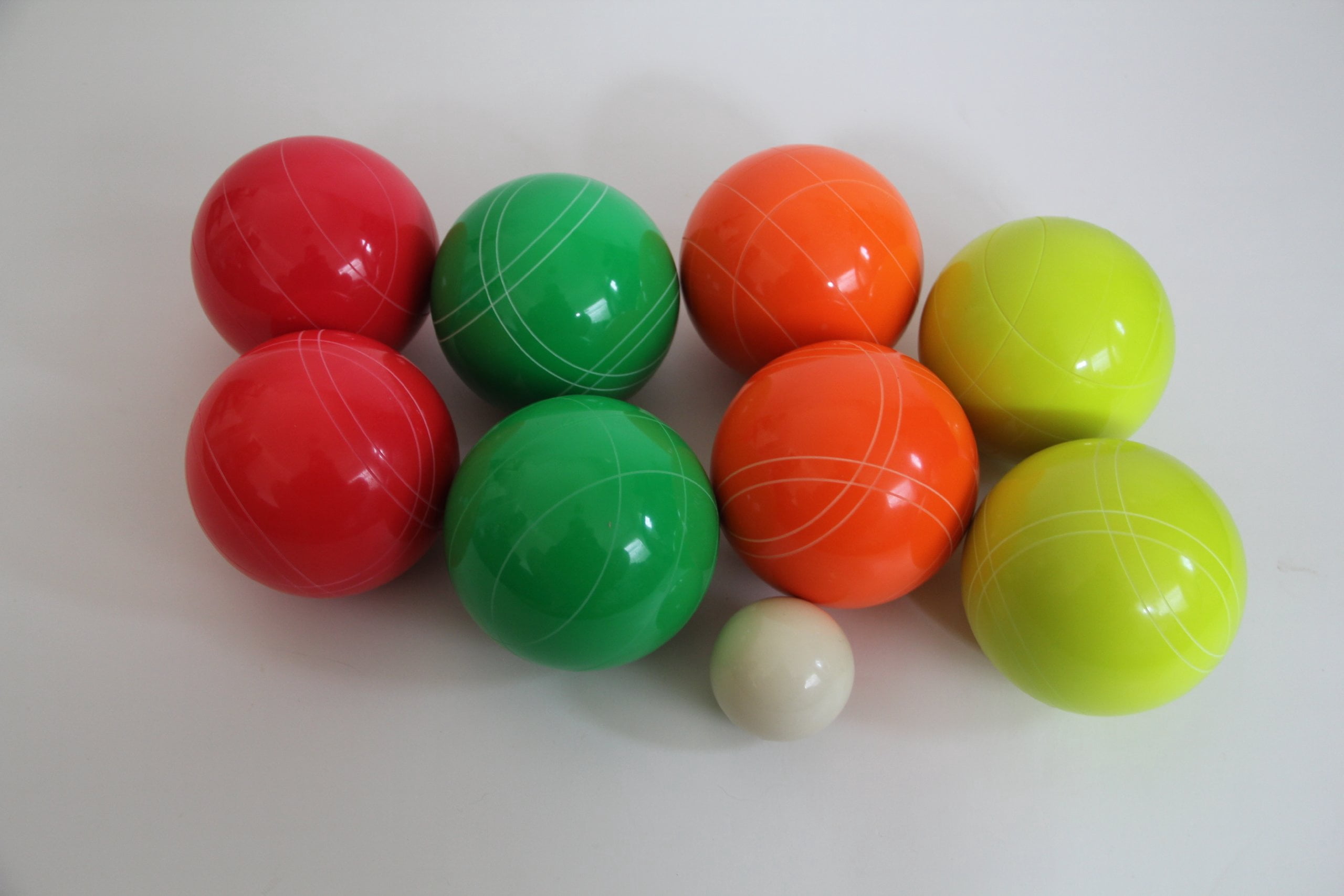 EPCO GLO Tournament Set, with Stripes - 110mm Green, Red, Yellow ...