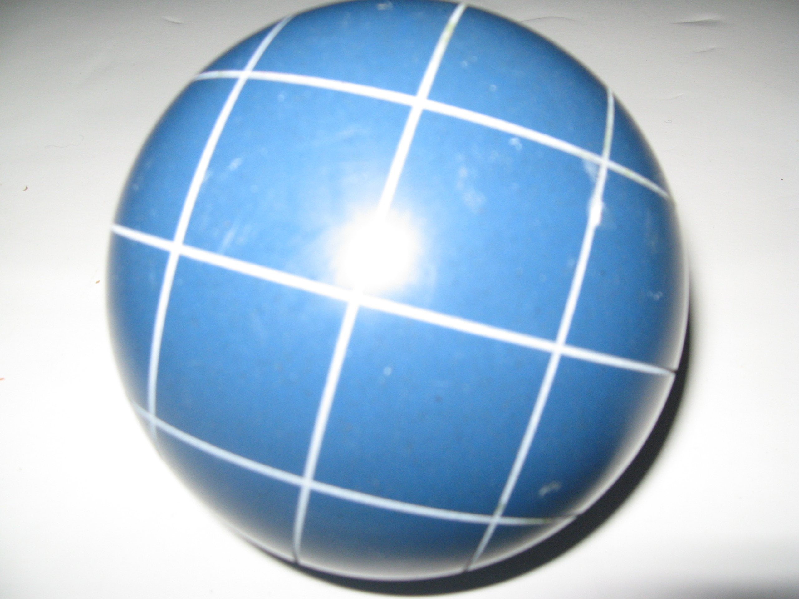 EPCO Replacement Bocce Ball with Criss Crossed Stripes - Single Blue ...