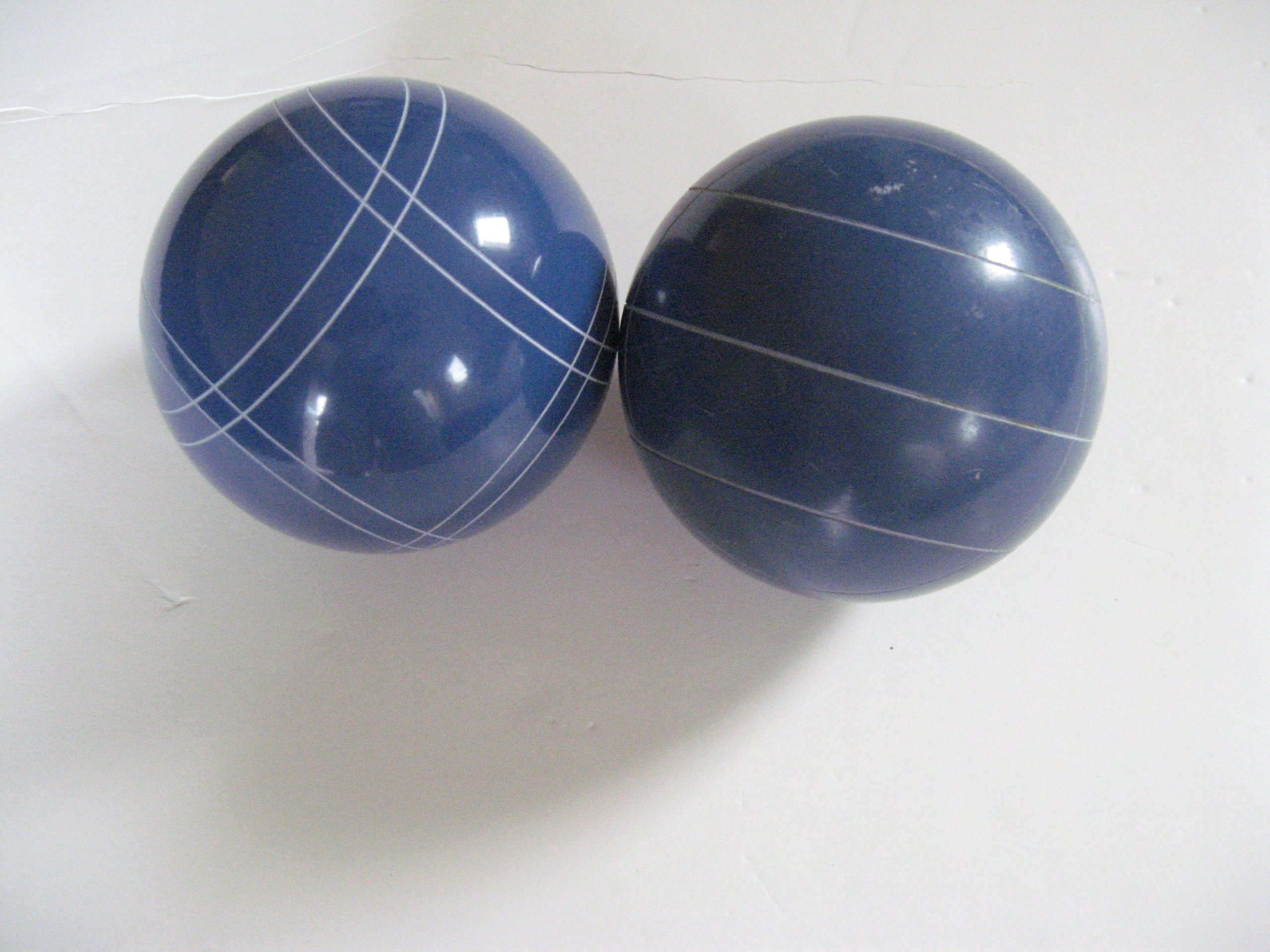 EPCO Replacement Bocce Balls with Mix of Stripes - 2 Pack of Blue 110mm ...