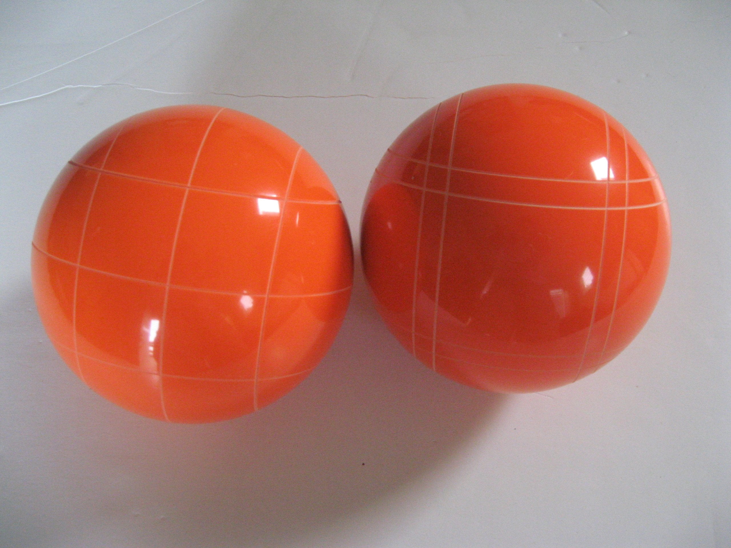 EPCO Replacement Bocce Balls with Mix of Stripes - 2 Pack of Orange ...