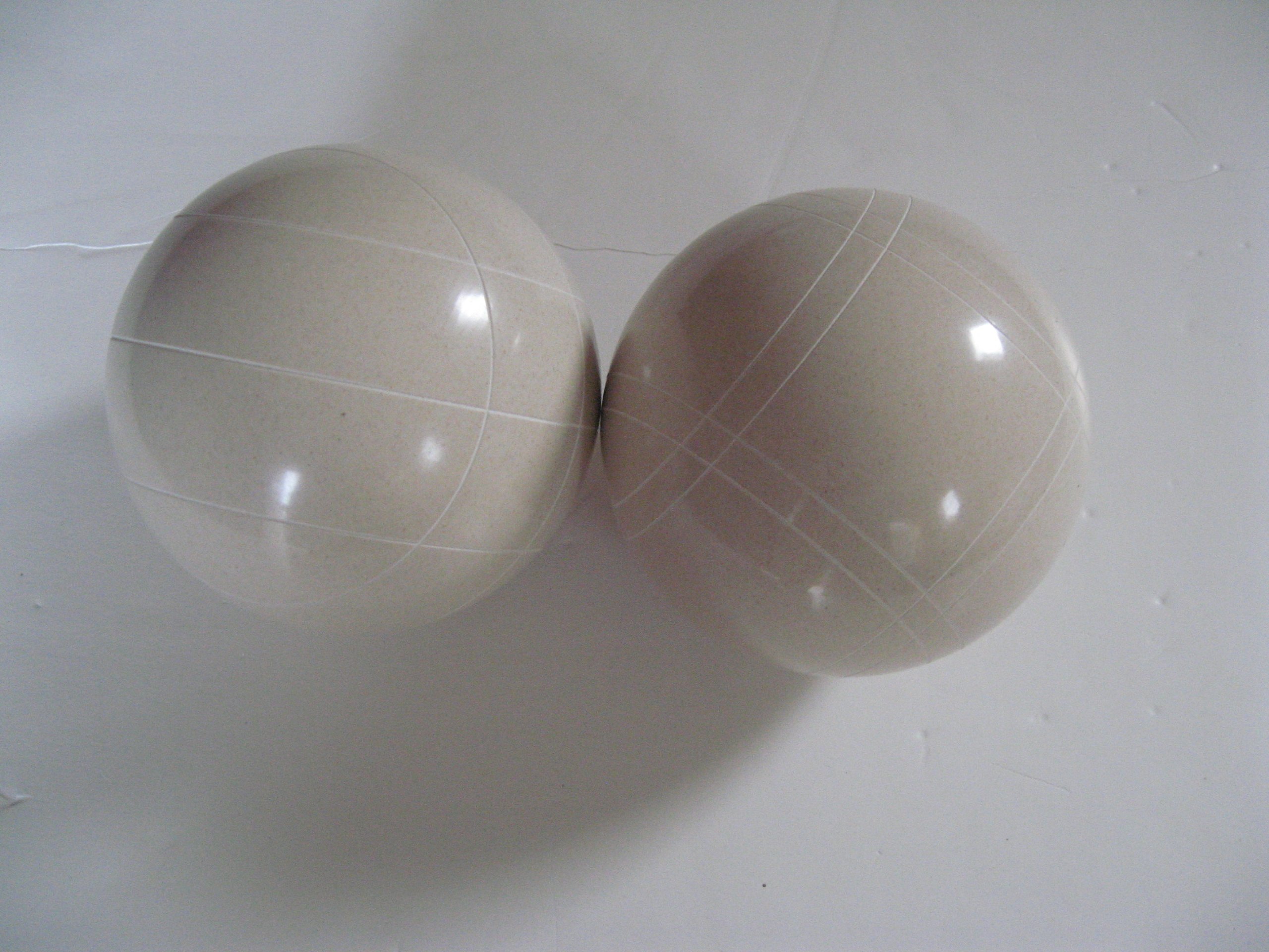 EPCO Replacement Bocce Balls with Mix of Stripes - 2 Pack of White ...