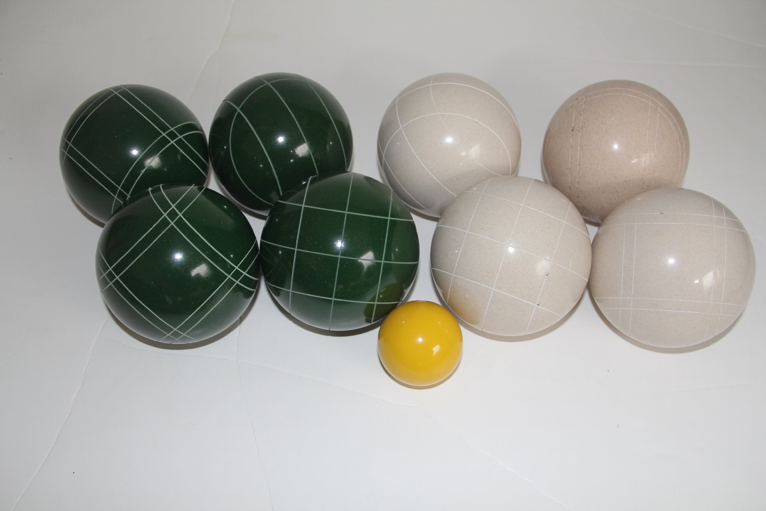 EPCO Tournament Bocce Set - 110mm White and Green Balls - Walmart.com