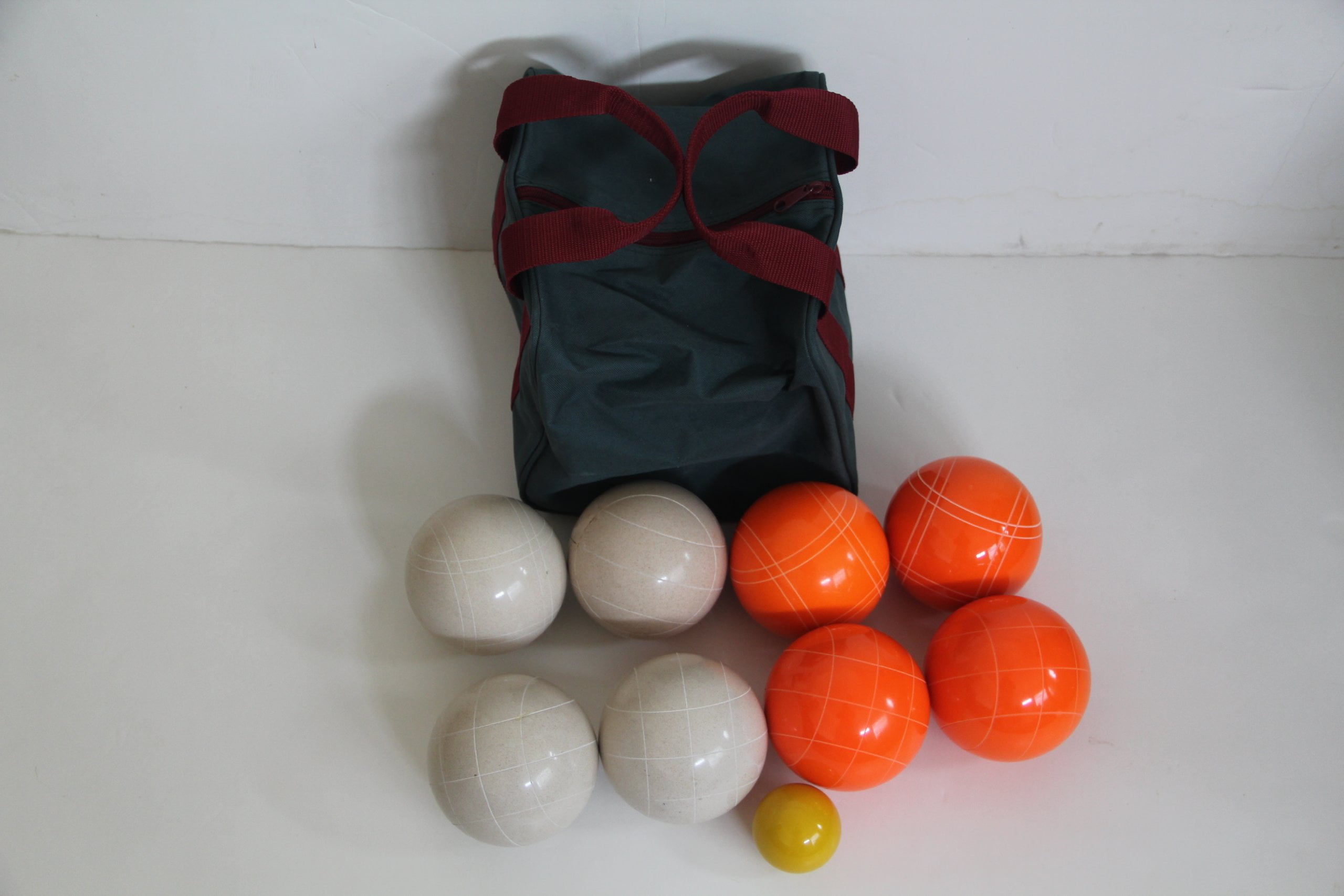 EPCO Tournament Set - 110mm White and Orange Bocce Balls [Toy ...