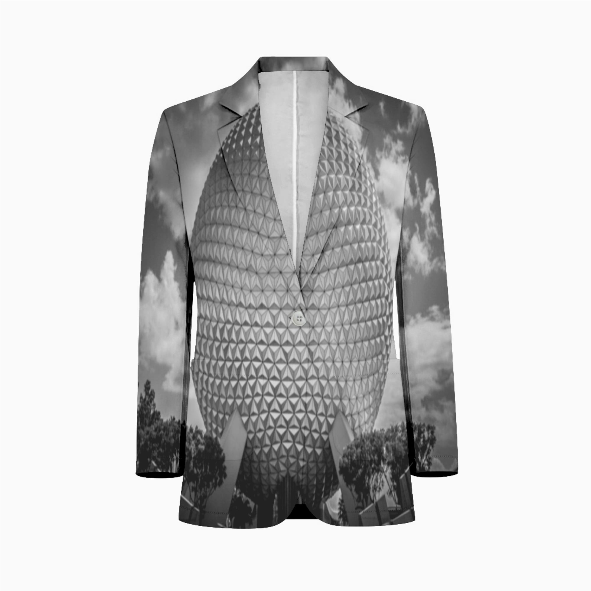 EPCOT Ball Black and White Mens Suits Shawl Collar Slim Fit Suit Mens ...