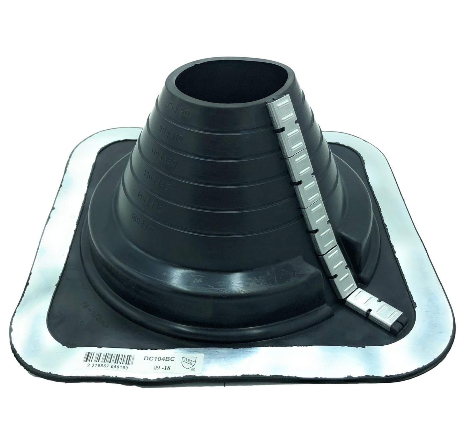 EPDM Flexible Roofing Pipe Flashing Boots - On Site Adjustable Roof ...