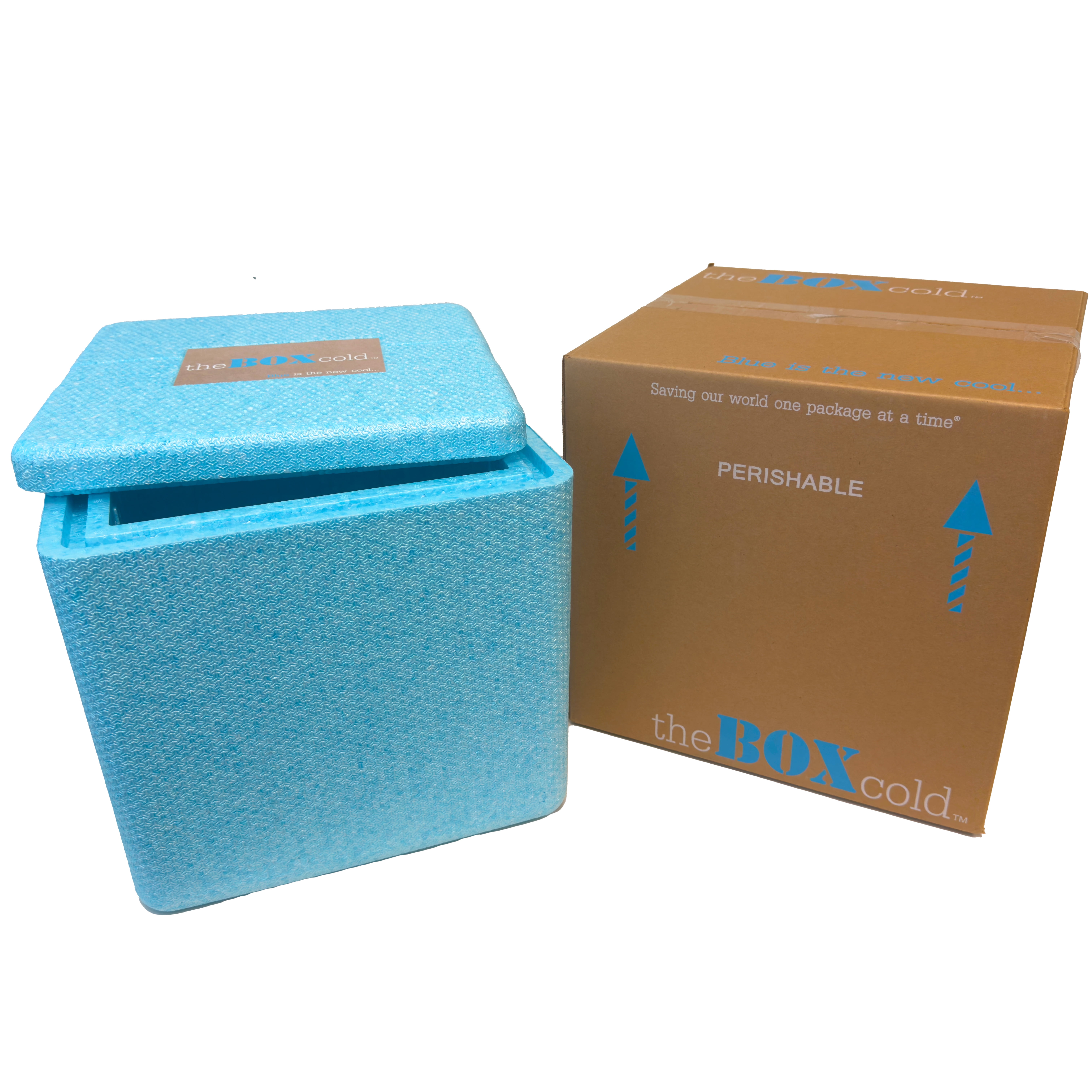 EPE USA Insulated Cold Shipping Box with Foam Cooler (12.75”x 12.75” x ...