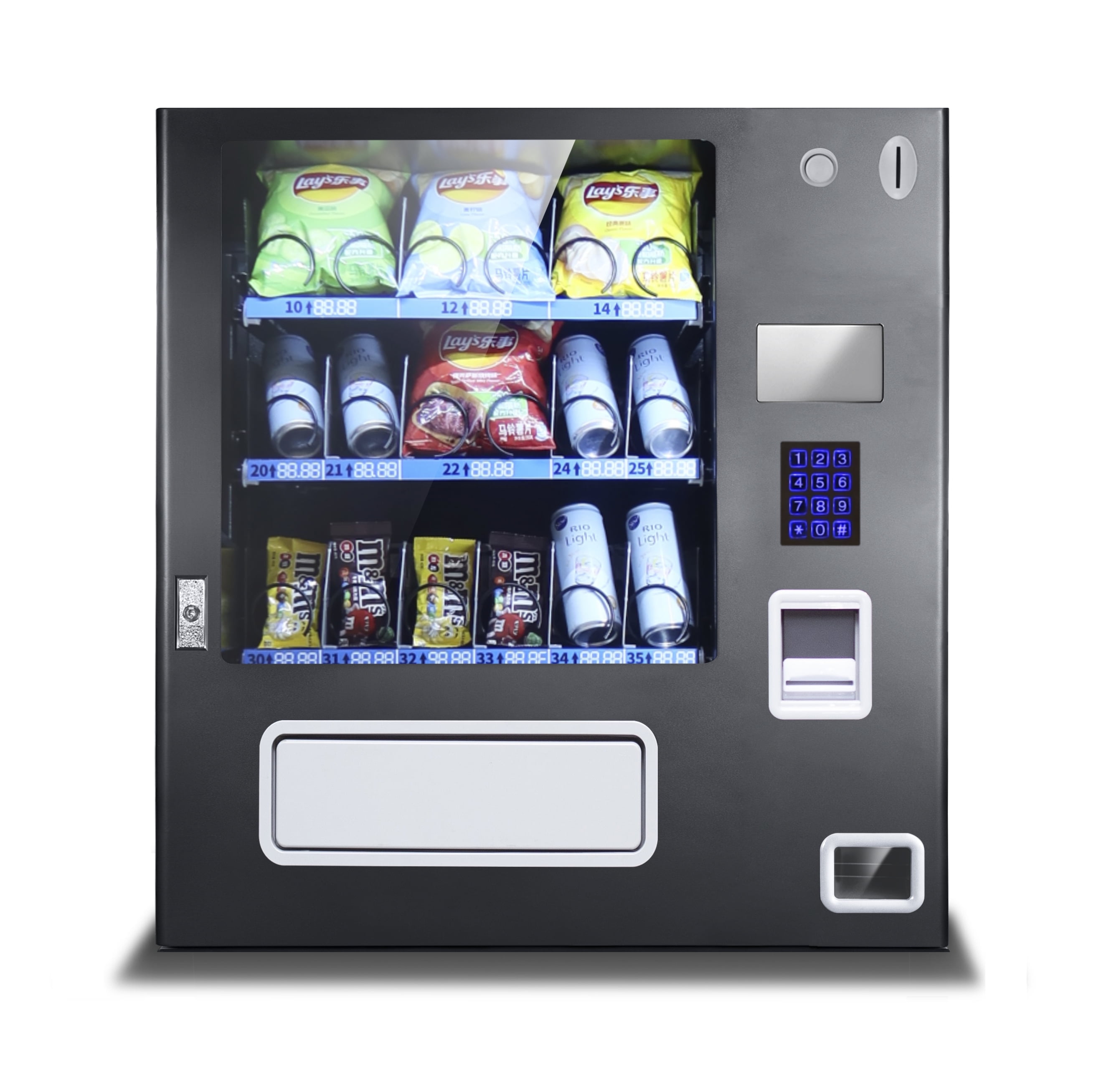 EPEX G318 Table Top Combo Vending Machine with LED Glass Front - No ...