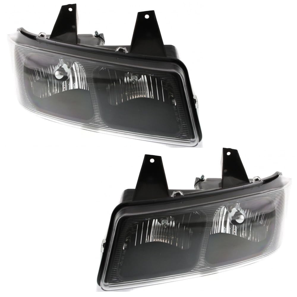 EPIC LIGHTING CAPA OE Style Halogen Headlights Black Housing Assembly ...