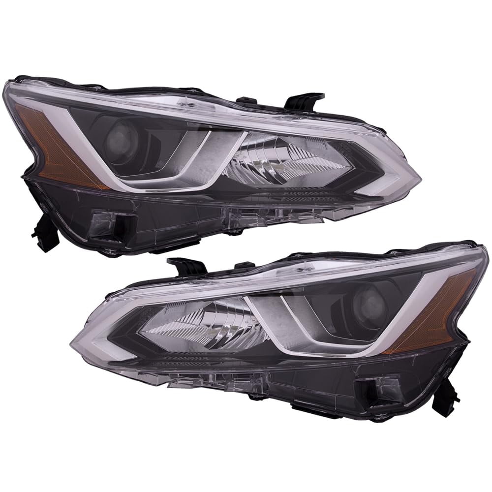 EPIC LIGHTING CAPA OE Style Halogen Headlights Chrome Bezel Assembly ...