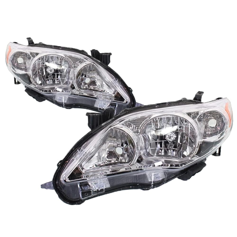 EPIC LIGHTING CAPA OE Style Halogen Headlights Chrome Bezel Assembly ...