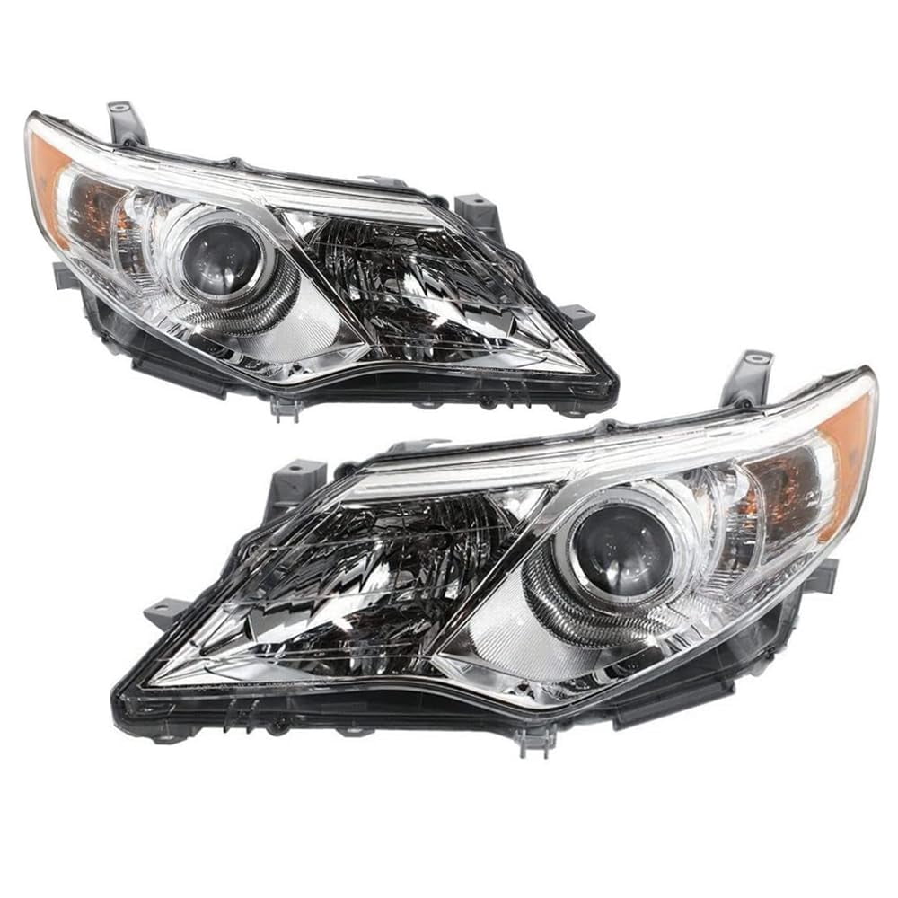 EPIC LIGHTING CAPA OE Style Halogen Headlights Chrome Bezel Assembly ...