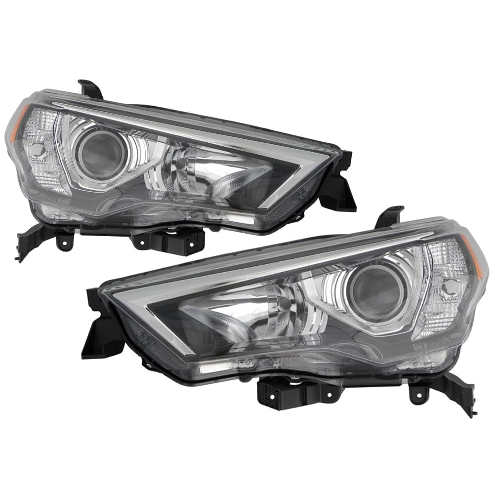 EPIC LIGHTING CAPA OE Style Halogen Headlights Chrome Bezel Assembly ...