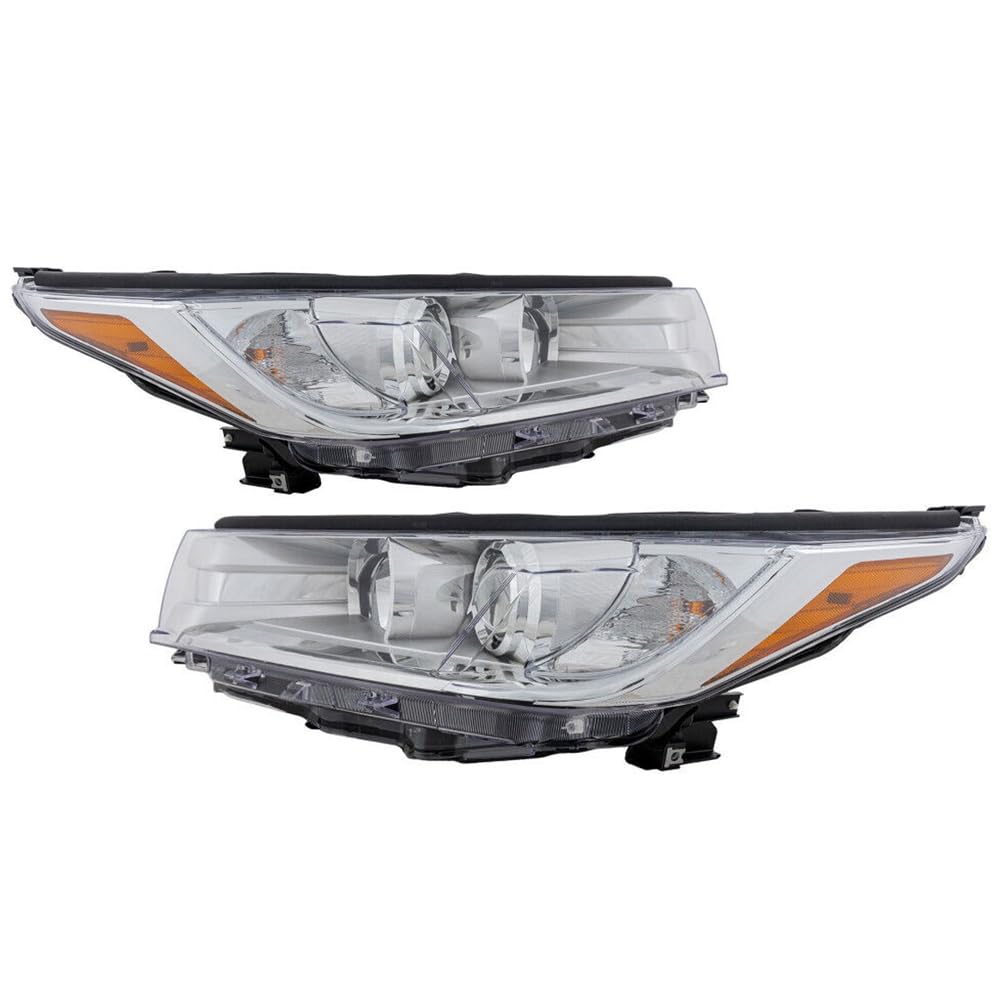 EPIC LIGHTING CAPA OE Style Halogen Headlights Chrome Bezel w/o DRL ...