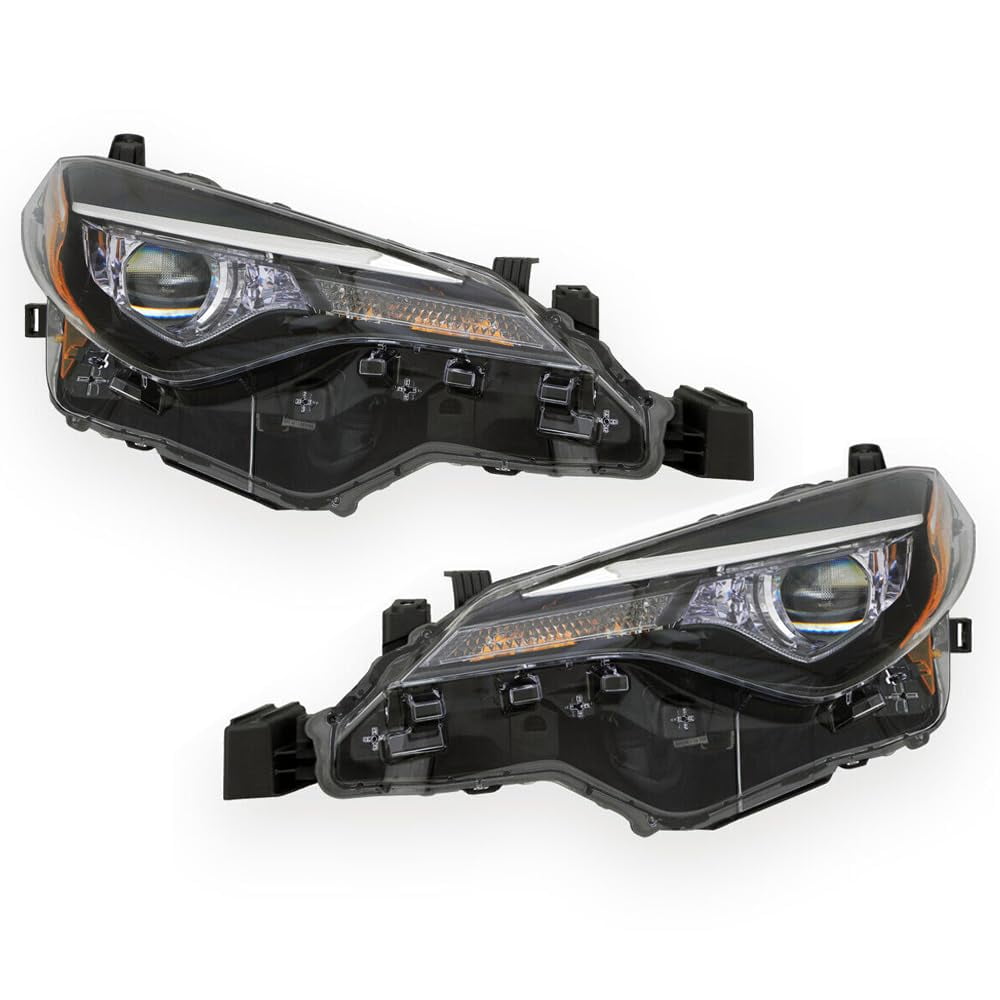 EPIC LIGHTING CAPA OE Style LED Headlights Black Housing Assembly ...