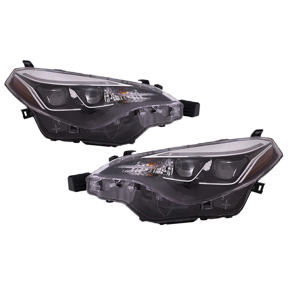 EPIC LIGHTING CAPA OE Style LED Headlights Black Housing w/ LED Accent ...