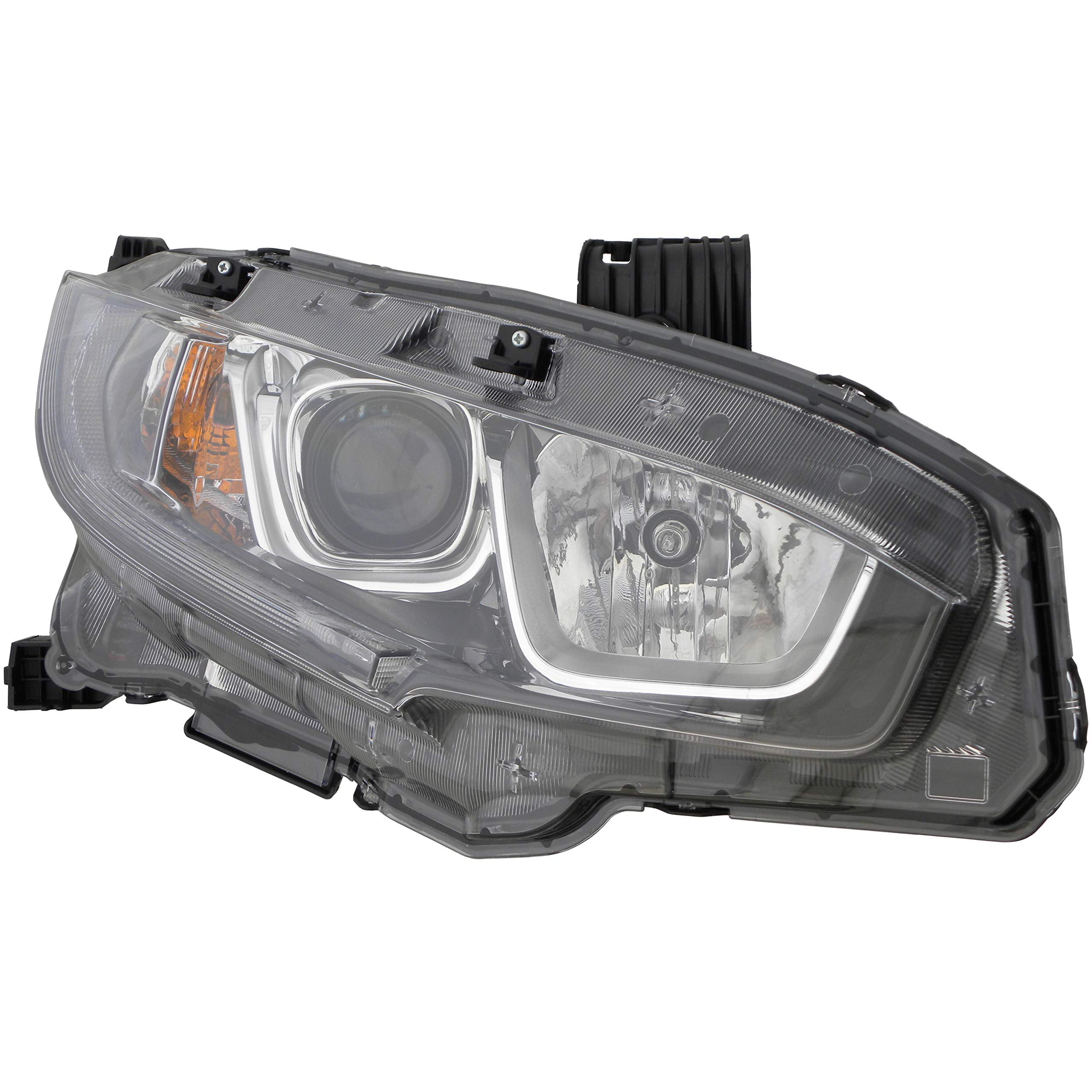 EPIC LIGHTING OE Style Halogen Headlight Assembly Replacement for HONDA ...
