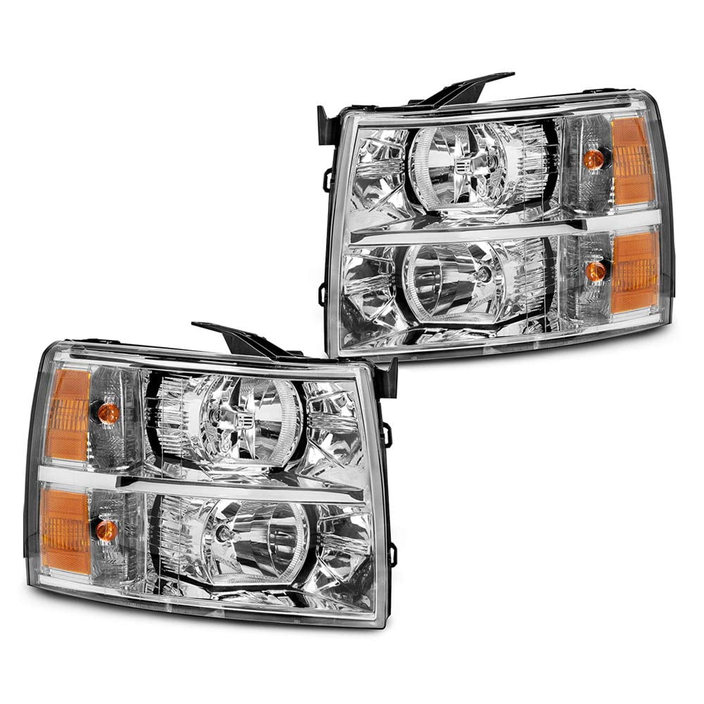 EPIC LIGHTING OE Style Halogen Headlights Assembly Replacement for CHEVROLET 07-13 SILVERADO ...
