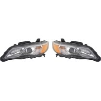 EPIC LIGHTING OE Style Halogen Headlight Black Bezel Chrome Trim ...