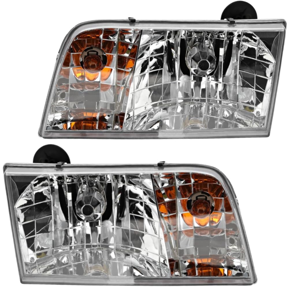 EPIC LIGHTING OE Style Halogen Headlights Assembly Replacement for FORD ...