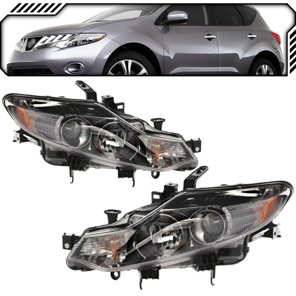 EPIC LIGHTING OE Style Halogen Headlights Chrome Assembly Replacement ...