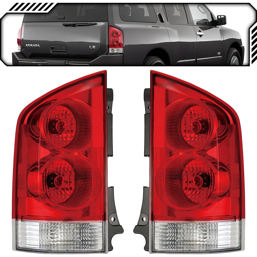 EPIC LIGHTING OE Style Halogen Tail Lights Assembly Replacement for NISSAN 2005 ARMADA 2004 ...