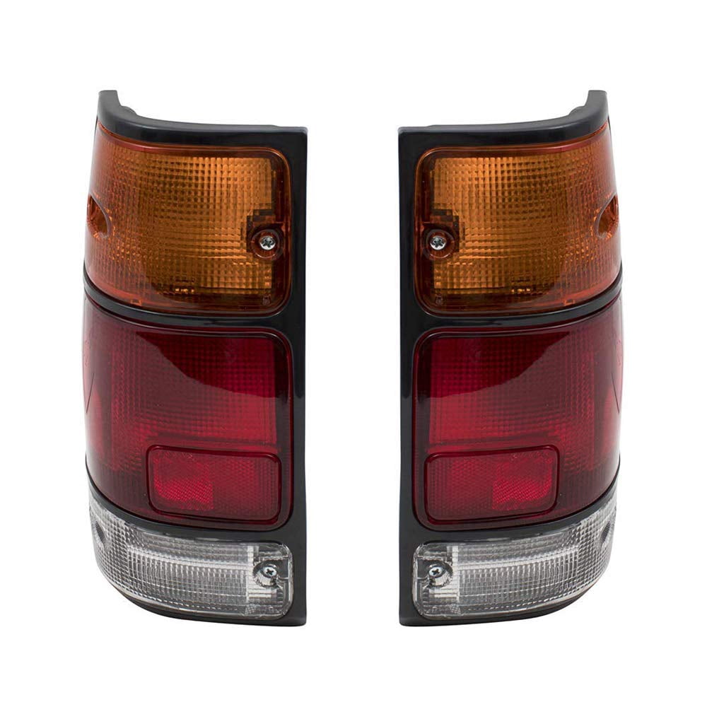 EPIC LIGHTING OE Style Halogen Tail Lights Black Housing Assembly ...
