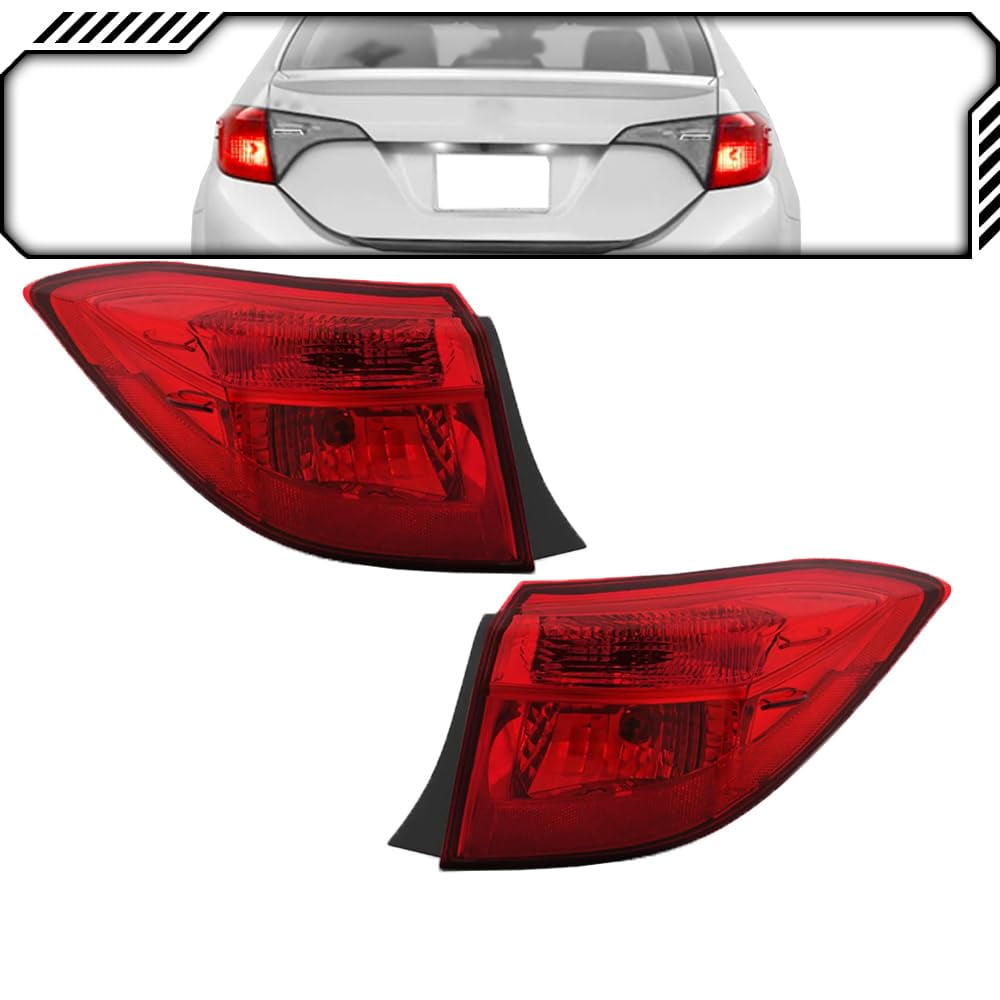 EPIC LIGHTING OE Style Halogen Tail Lights Outer Assembly Replacement ...