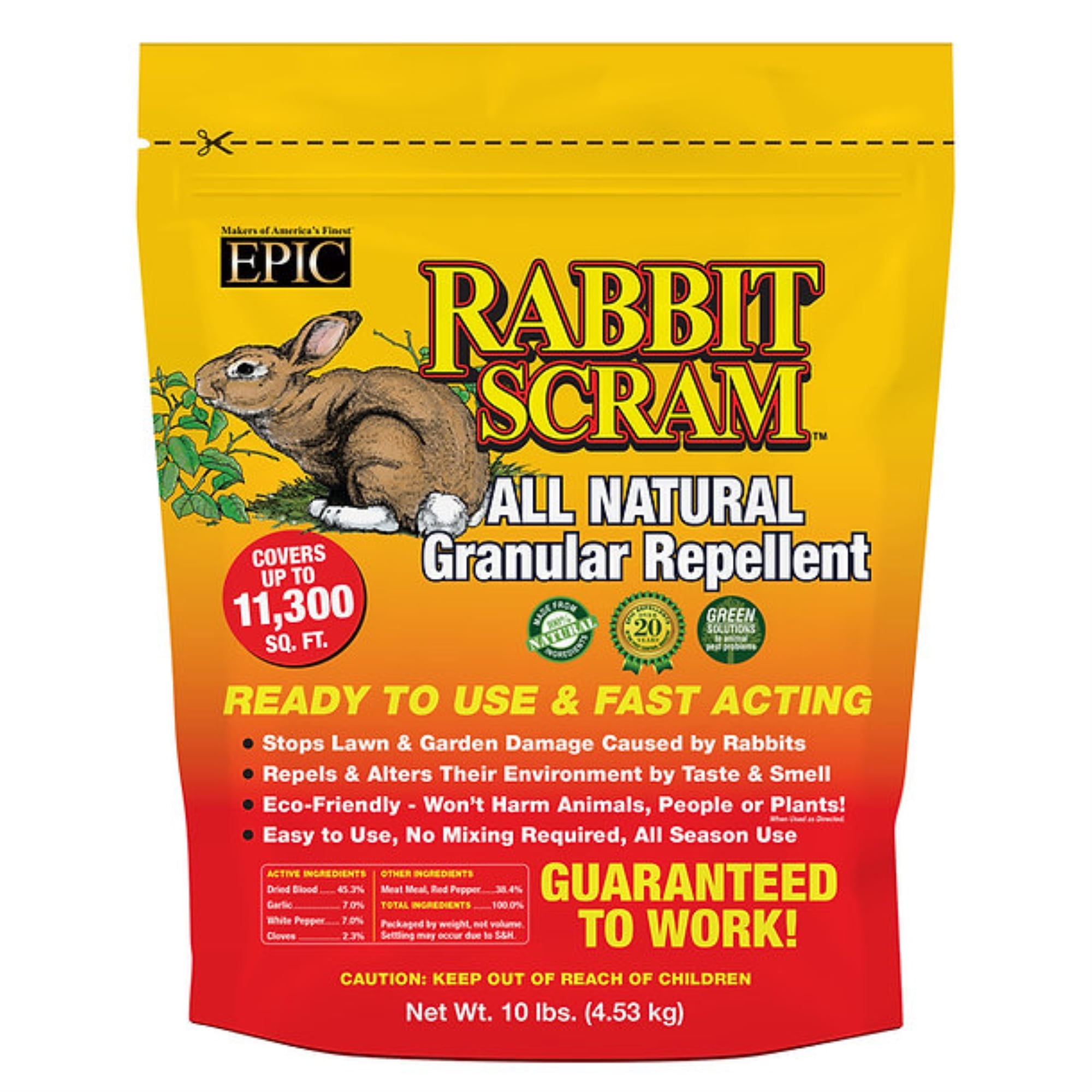 EPIC Rabbit Scram All Natural Ready To Use Outdoor Granular Animal ...